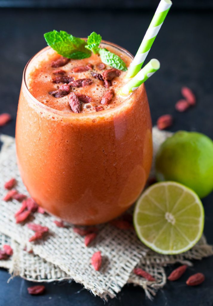 Goji Berry Lime Smoothie - Crystal Dawn Culinary